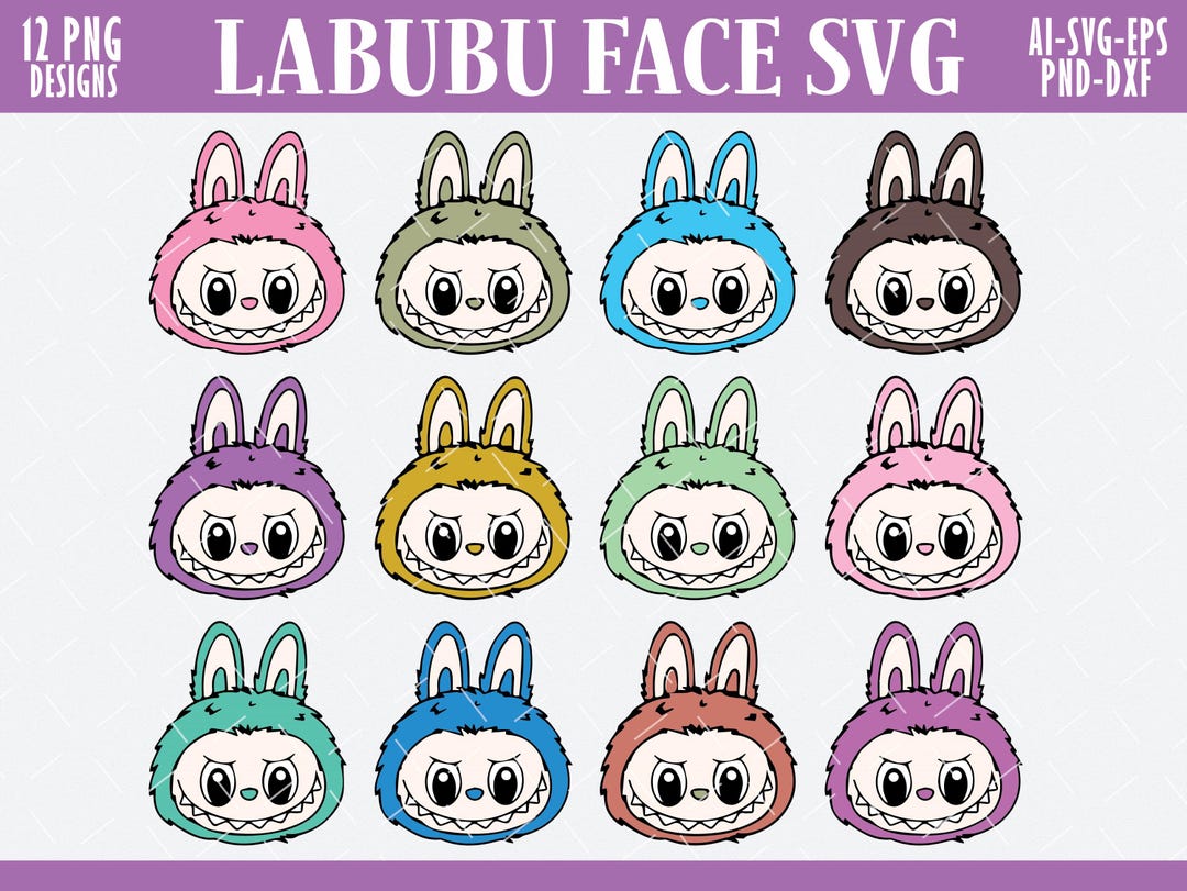 Labubu SVG Designs Bundle, Labubu Png, Vector Digital File for Cricut ...