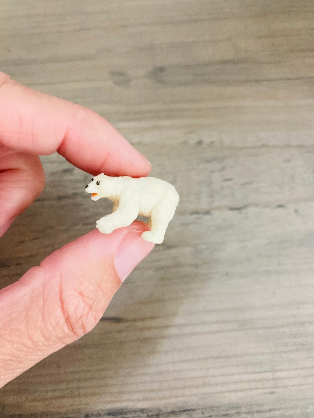 Miniature Polar Bear / Micro Mini Tiny White Arctic Animal Diorama ...