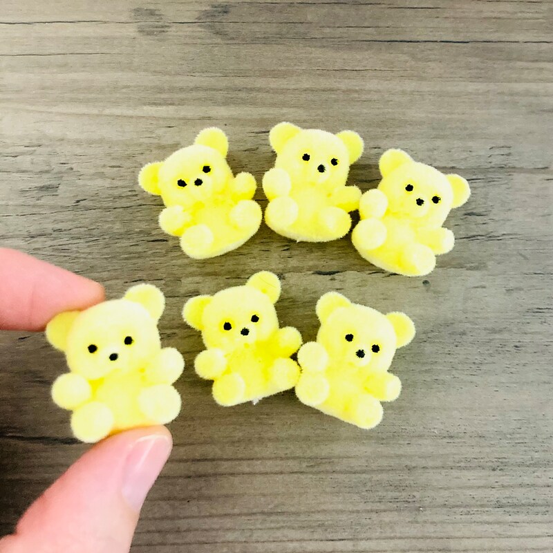 Flocked Bear - Etsy UK