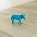 Miniature Blue Donkey Democrat Political USA Election Micro Mini ...