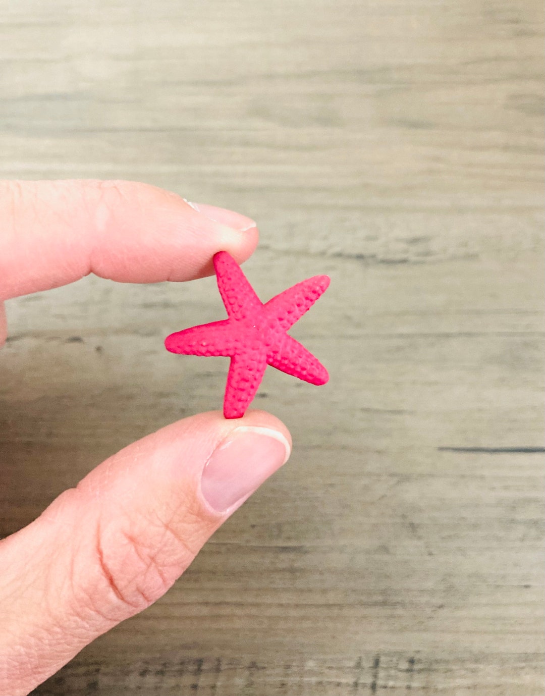 Miniature Star Fish / Sea Creature Pink Starfish Resin Crafting Mini ...