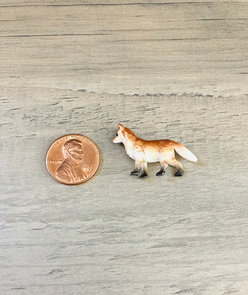 Miniature Red Fox Crafting Diorama Terrarium Forest Miniature - Etsy