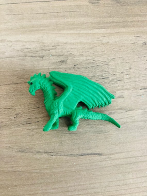 Miniature Green Dragon / Medieval Mythical Mini Creature Model | Etsy