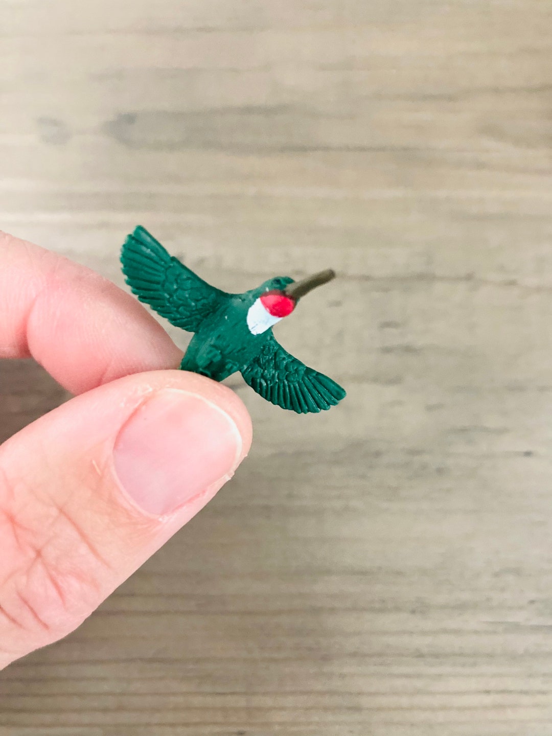 Miniature Hummingbird Crafting Micro Mini Green Garden Bird Tiny Avian ...