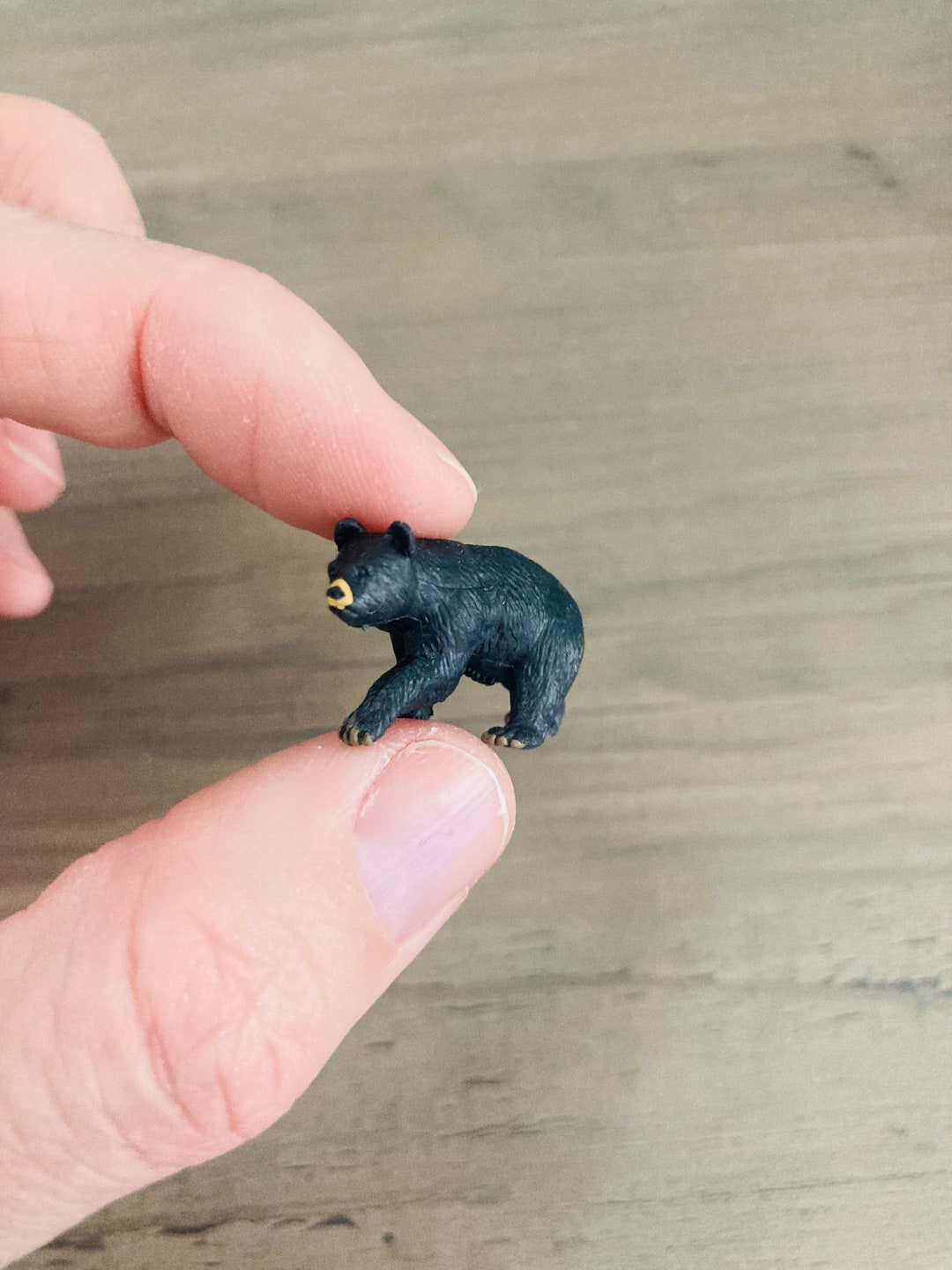 Miniature Black Bear / Forest Animal Creature Micro Mini Diorama ...