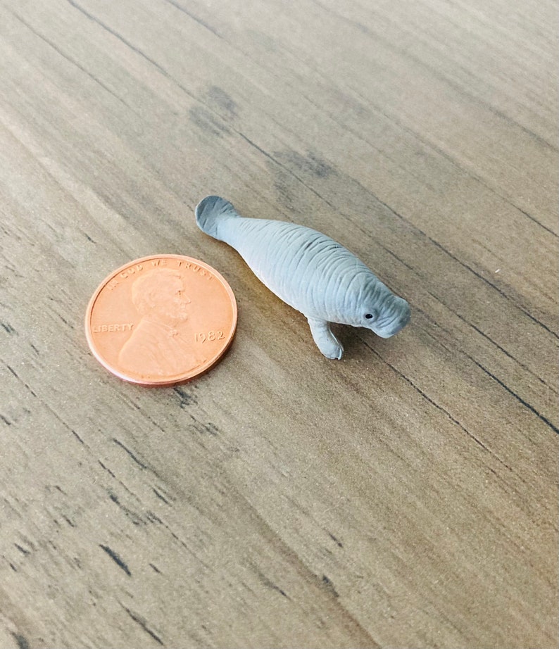 Micro Mini Manatee / Sea Creatures Ocean Animal Florida - Etsy