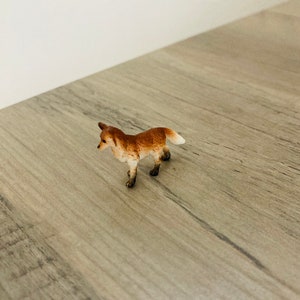 Miniature Red Fox Crafting Diorama Terrarium Forest Miniature Animal ...