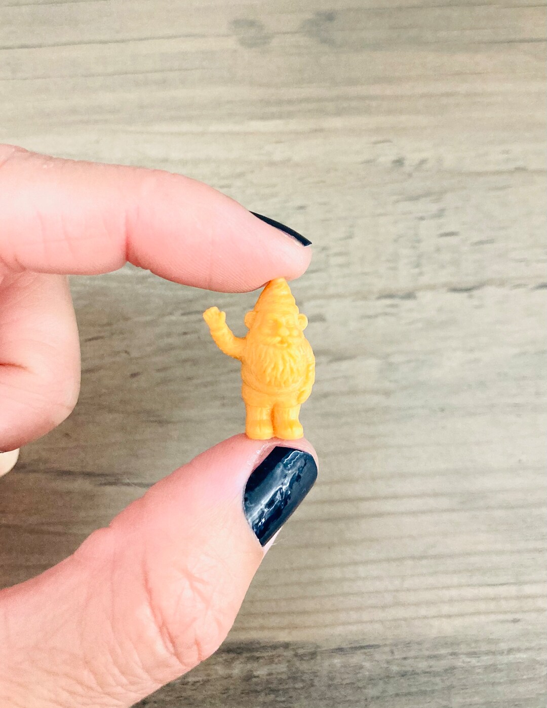 Miniature Orange Garden Gnome / Micro Mini Creature Craft Art Terrarium ...