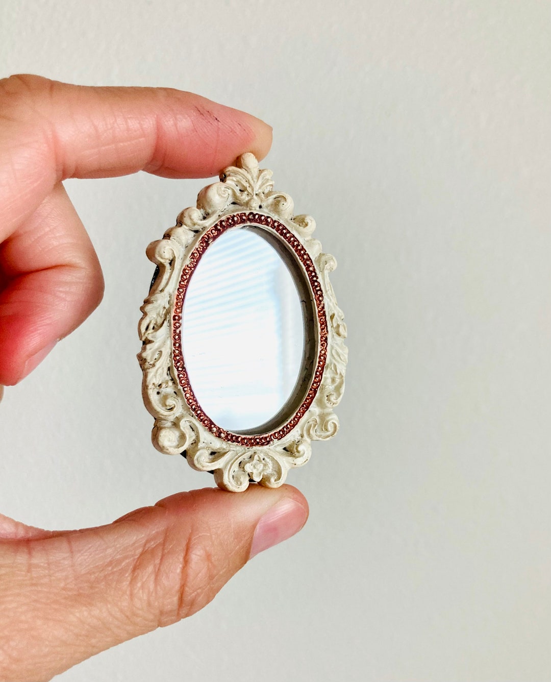Miniature Vintage Dollhouse Mirror Scale 1:12 Home Decor Victorian ...
