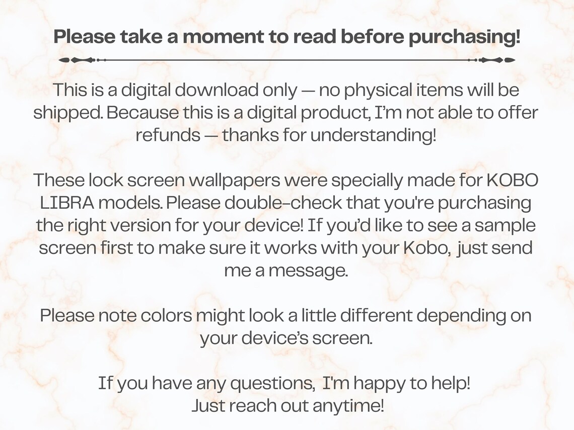 Personalized Book Lovers Lock Screens for Kobo Libra Colour | Made-to ...