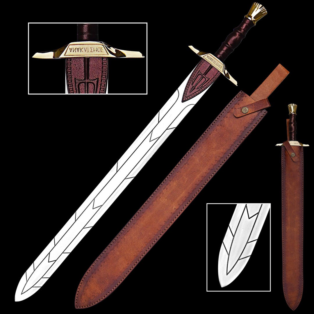 Percy Jackson and the Olympians Sword, Riptide Anaklusmos Sword With ...