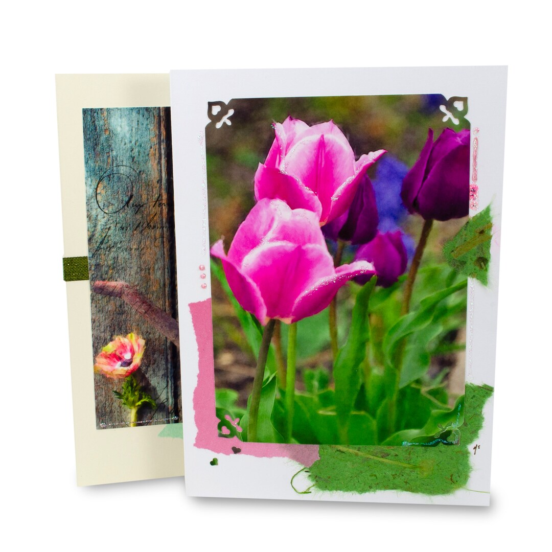 Flower Greeting Cards Springtime Themed Gift Set, Blank 5x7 - Etsy