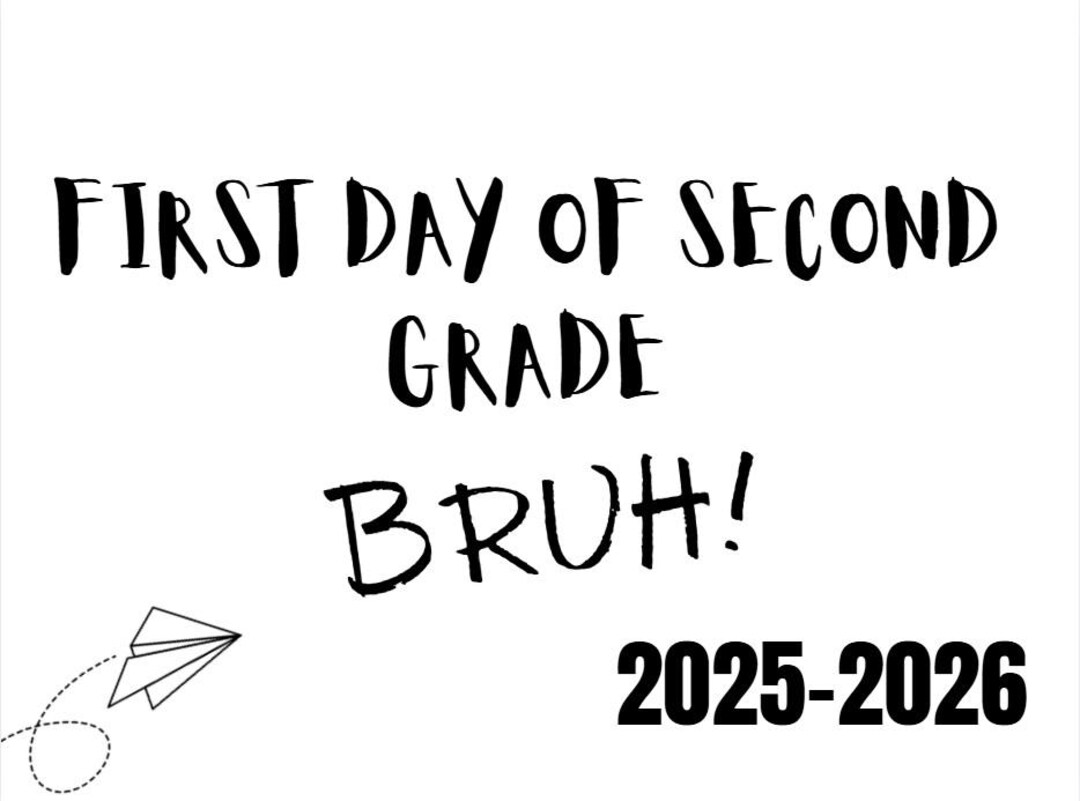 Bruh First Day of School Printable BUNDLE - Etsy