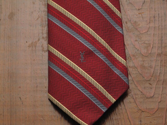 vintage YSL neck tie - Gem