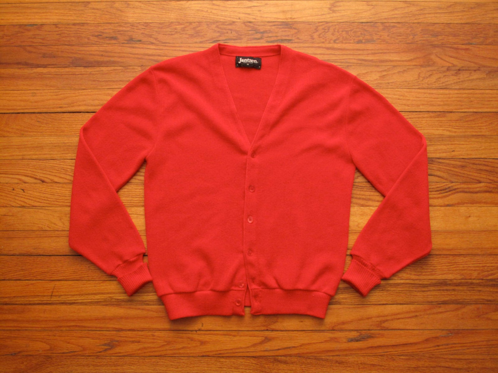 Mens Vintage Jantzen Acrylic Cardigan - Etsy