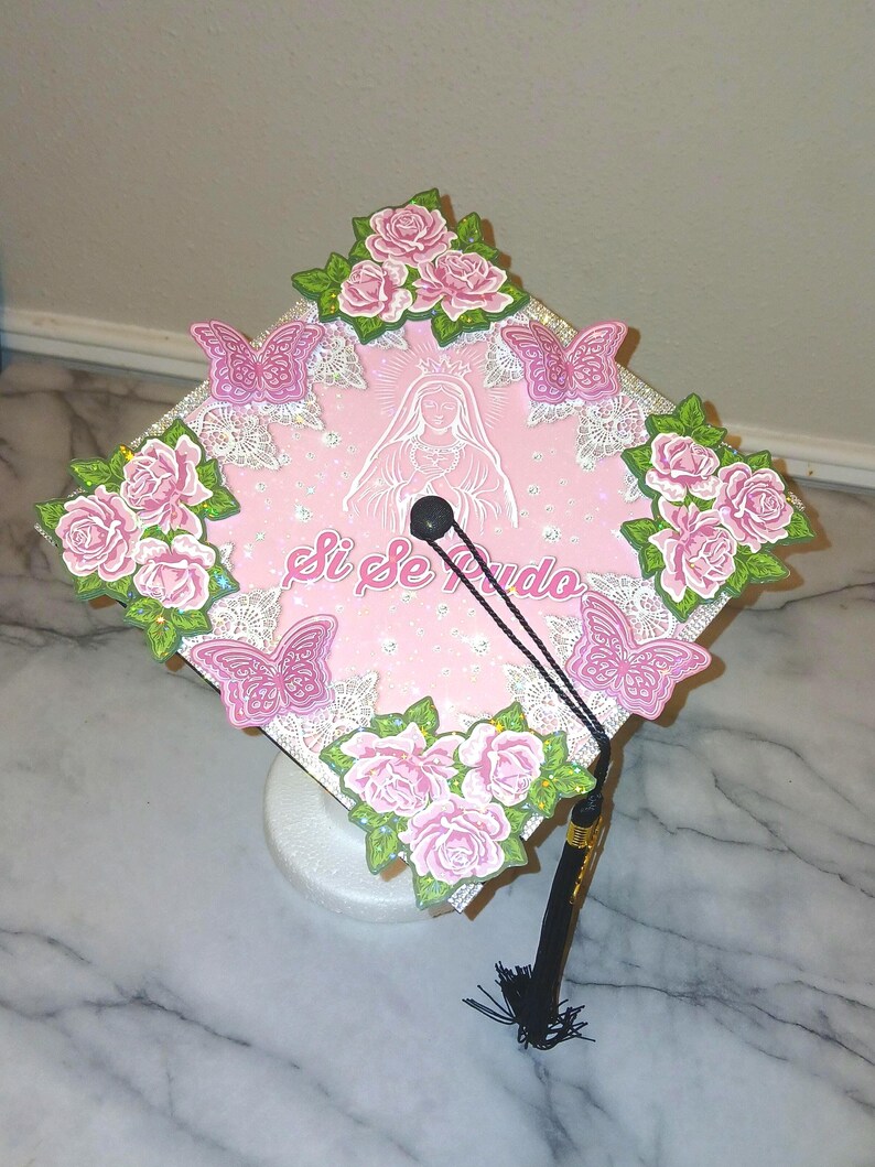 3D Si Se Pudo Any Color Custom Graduation Cap Topper Latin and Spanish ...