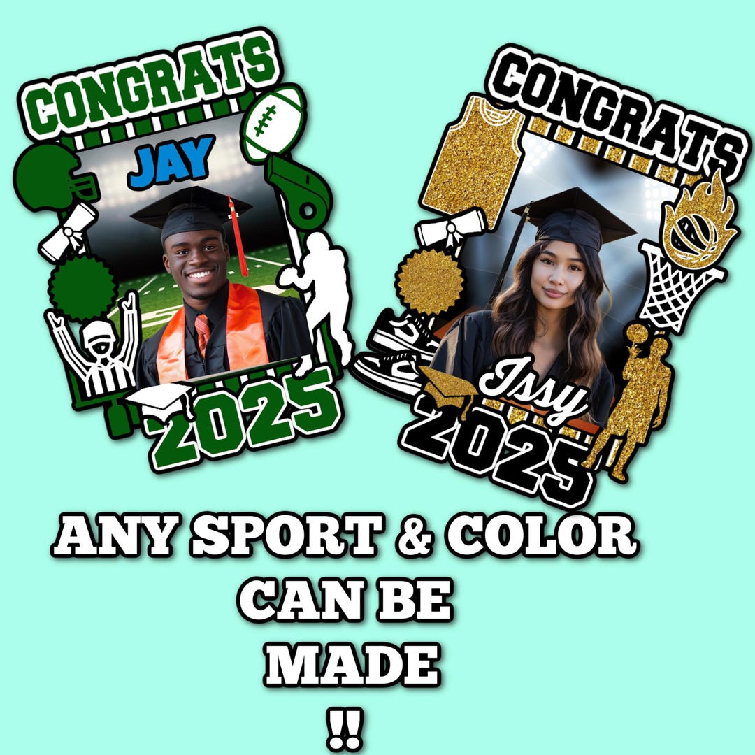 Sports Theme Graduation Fans Template Just Print and Assemble From Home ...