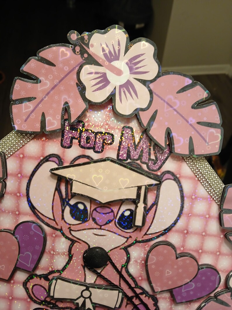 3D Lilo Angel Custom Graduation Cap Topper Lilo and Stitch - Etsy
