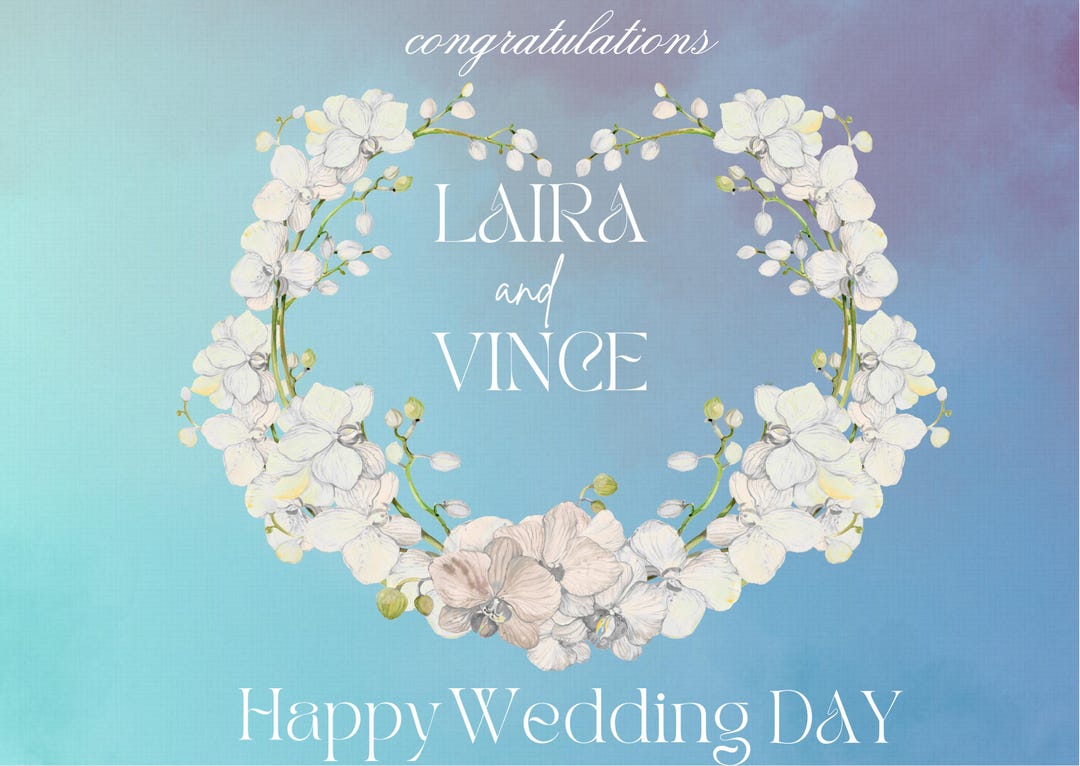 Editable Wedding Card: Minimalist Printable PDF Greeting (instant ...