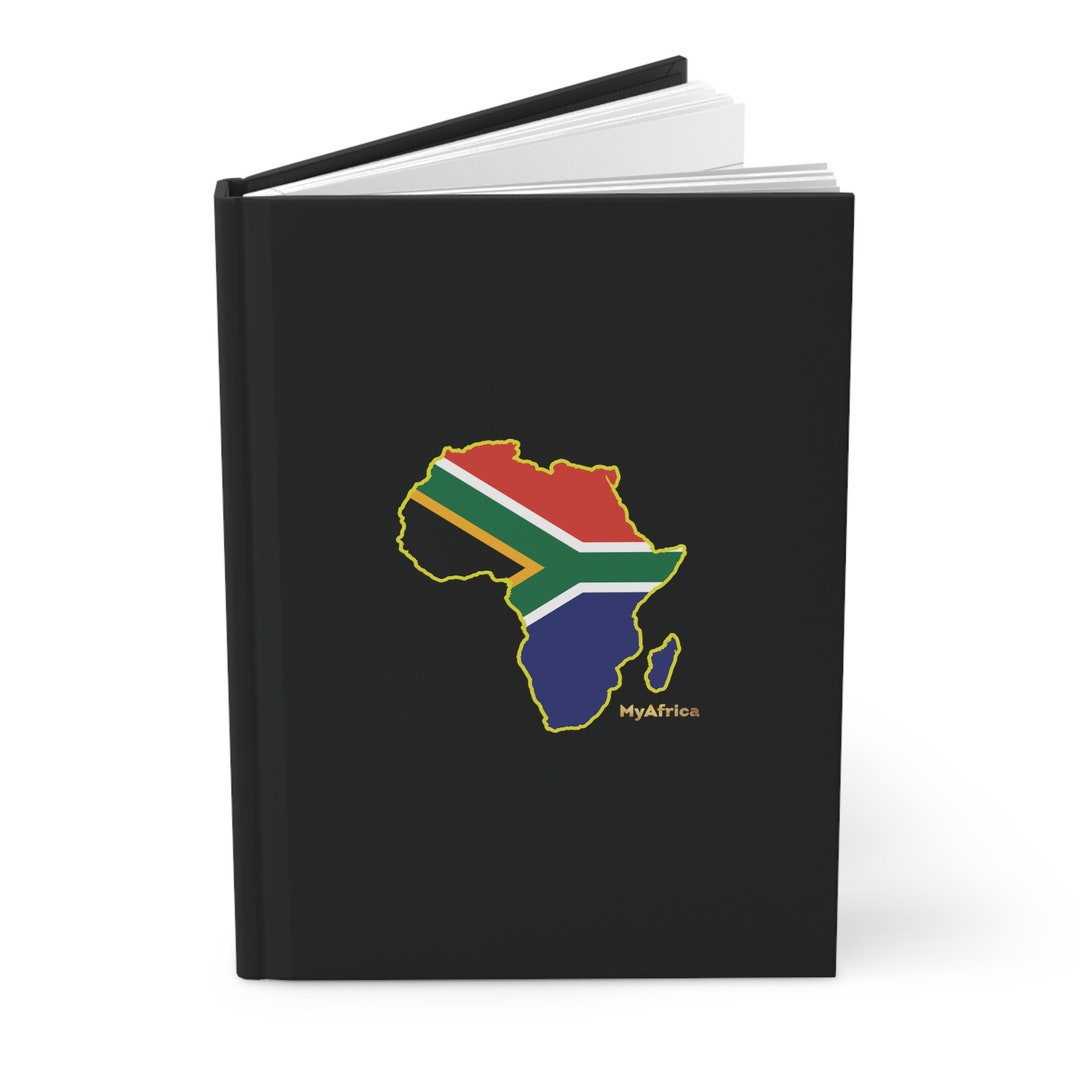 South Africa Black Notebook Journal - Etsy