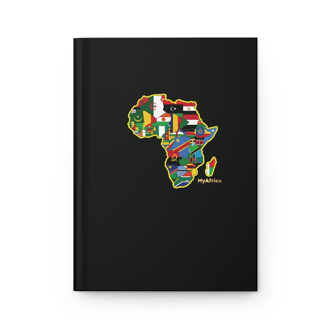 Africa Continent Flags Black Journal Notebook - Etsy