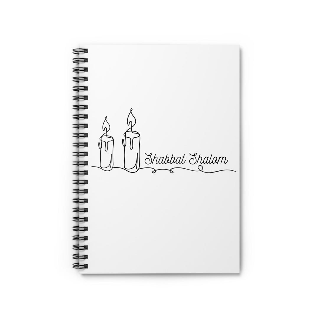 Shabbat Shalom Spiral Notebook - Perfect for Jewish Holidays ...