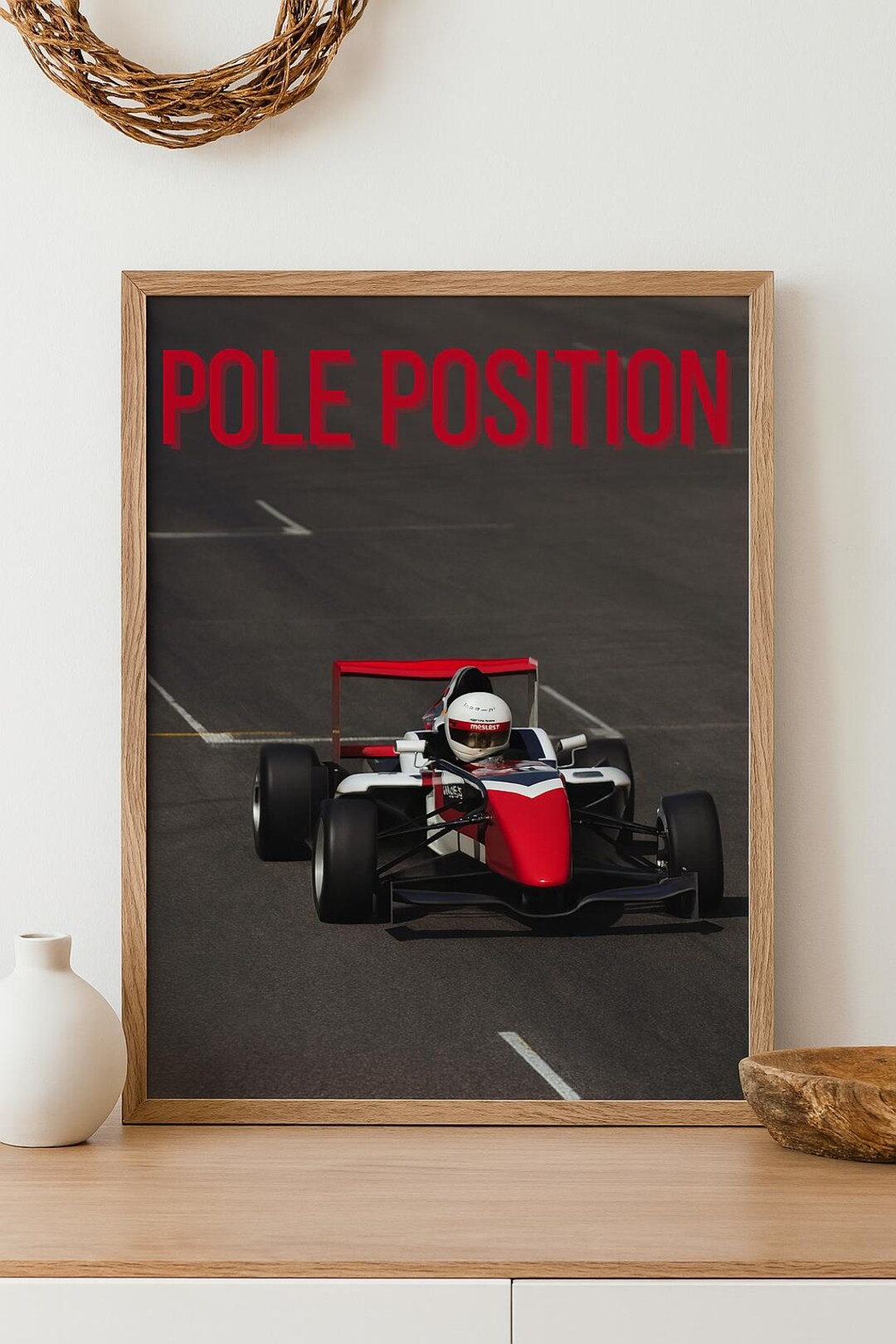POLE POSITION Formula 1 Racing Car Poster – High-speed Motorsport Wall ...