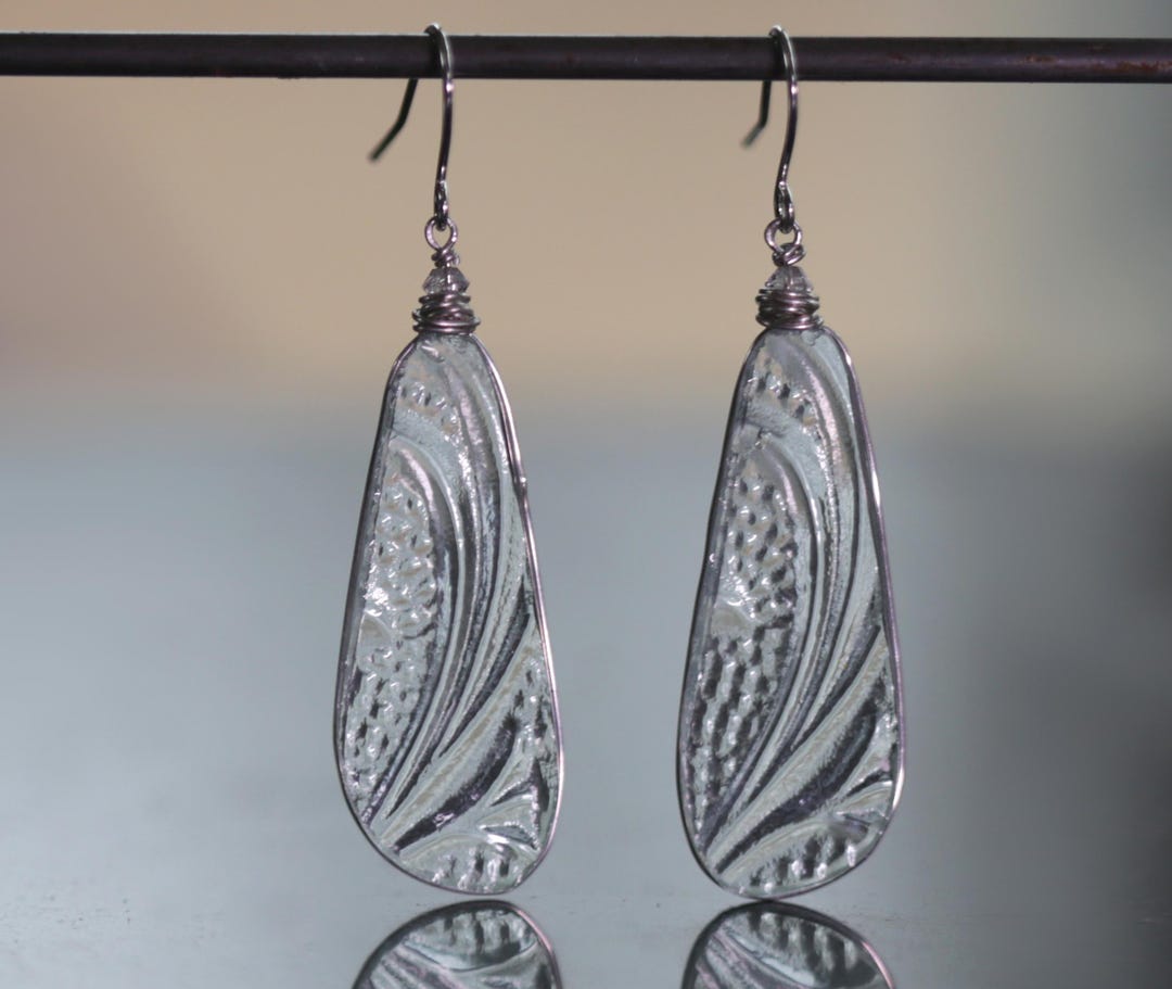 Church Window Pressed Glass Earrings Jewelry 1900s - Etsy