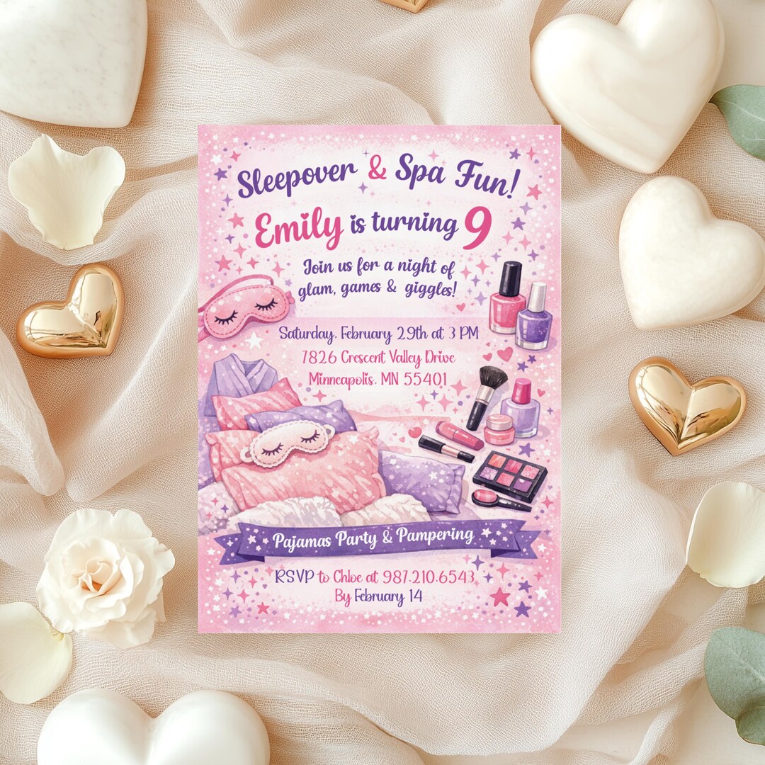 Editable Beauty Party Invitation, Sephora Party Invite, Skin Care Party ...