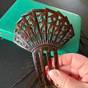 Vintage Bakelite Hair Comb - Etsy