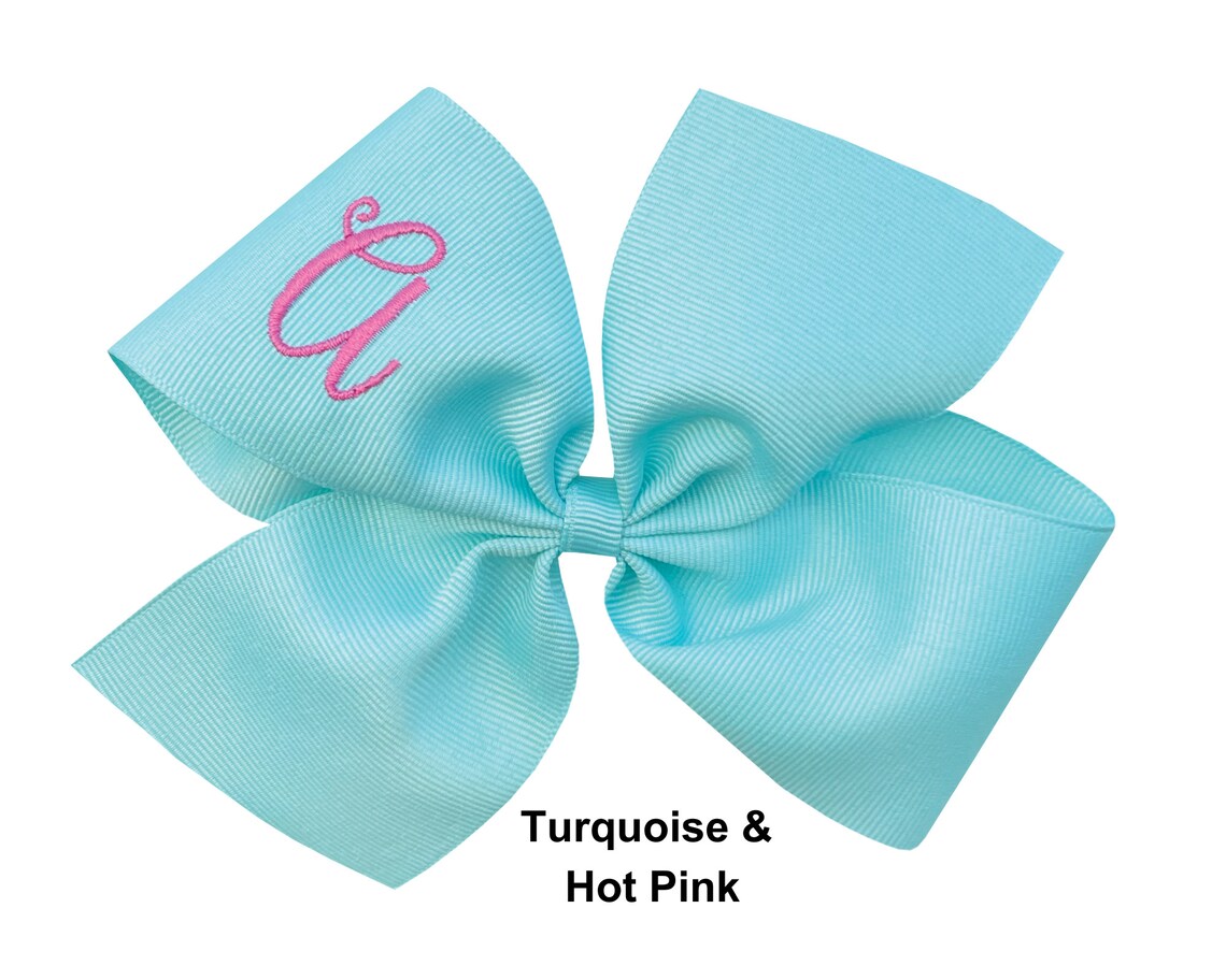 Personalized Monogram Bows - Etsy