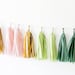 FROND Tissue Tassel Garland Kit : Metallic Gold, Sand, Sage, Forest ...
