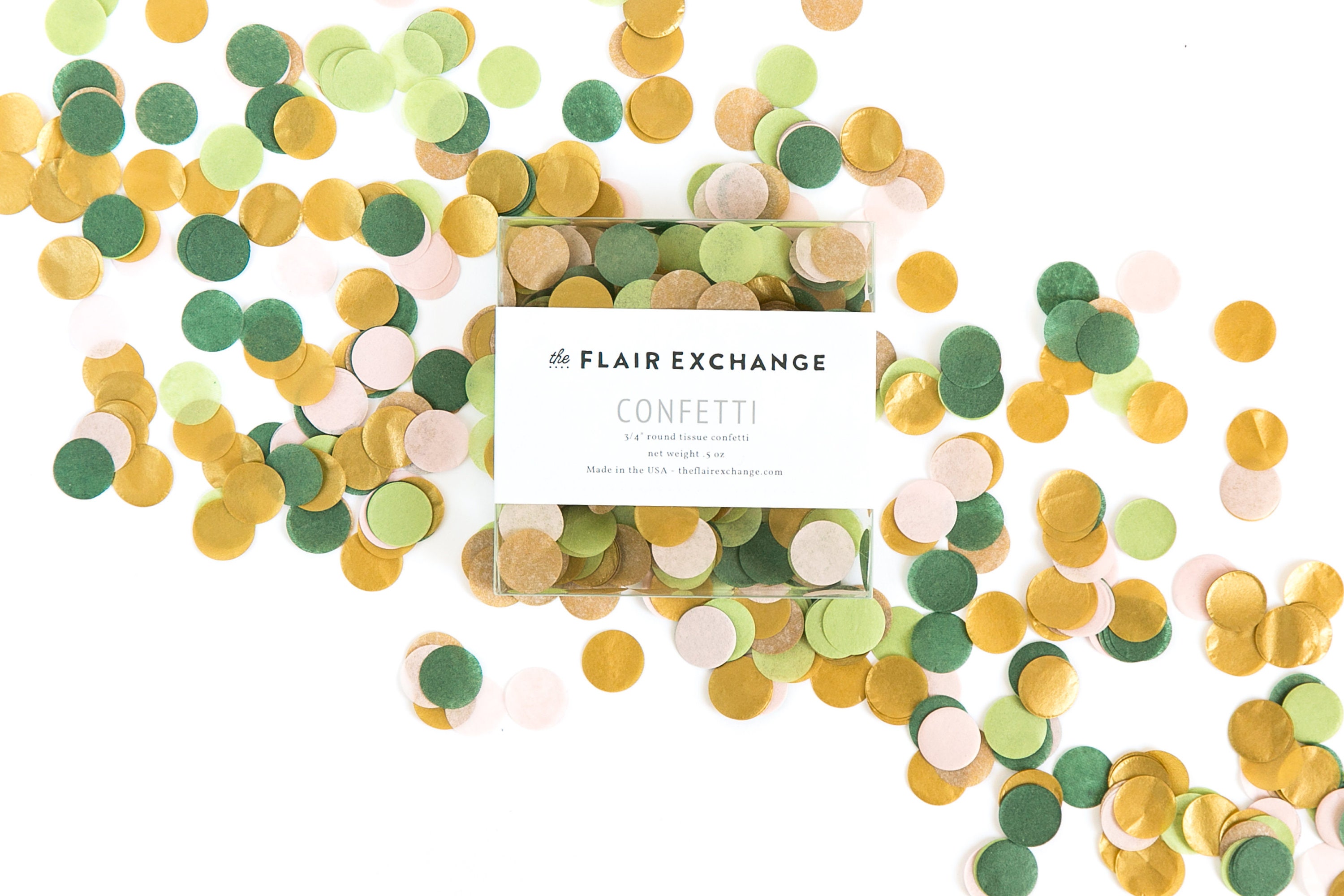 Hand-cut Confetti Frond : Forest Green Millennial Pink | Etsy