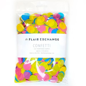 Bulk Pack Confetti - Neon : Hot Pink, Yellow, Lime Green, Turquoise ...