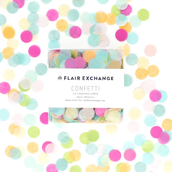 Rainbow Confetti - Etsy