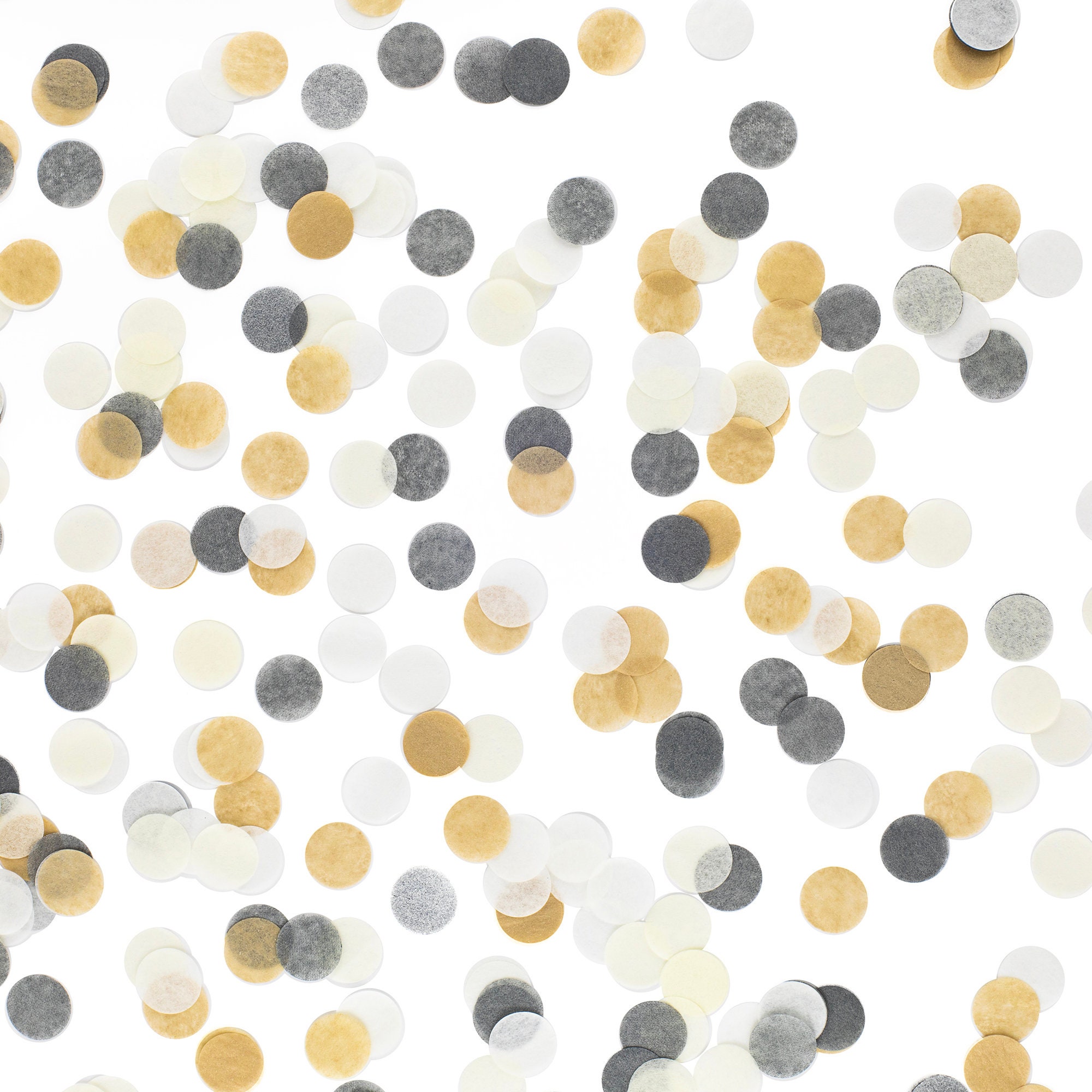 Hand-cut Confetti - Natural : Gray, White, off White, Kraft - Neutral ...