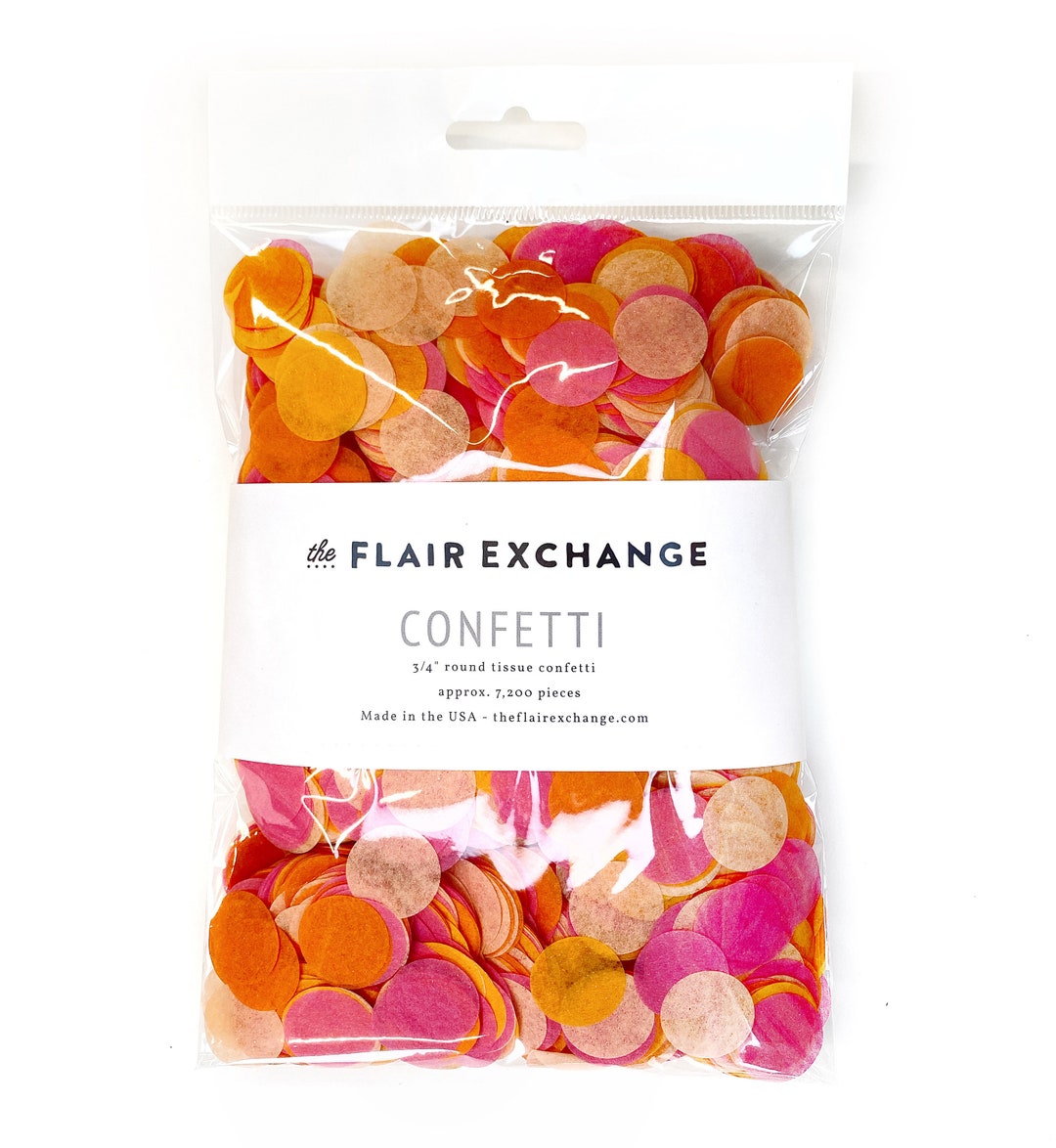 Bulk Pack Confetti - Bright: Hot Pink, Orange, Peach, Tangerine - DIY ...