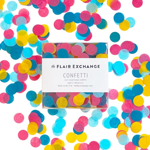 Hand-Cut Confetti - Cabana : Golden, Colonial Blue, Azalea, Oxford ...