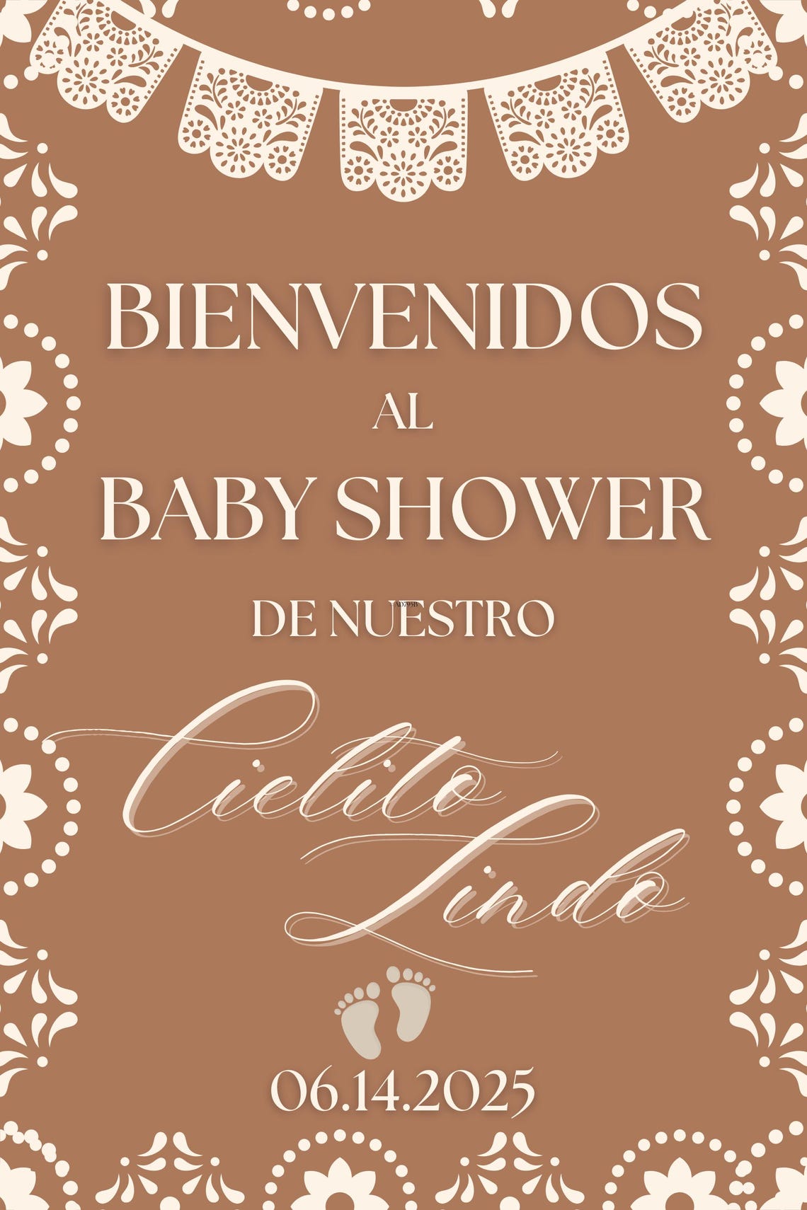 Cielito Lindo Welcome Sign 20x30 Template En Espanol, Edit En Canva ...