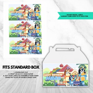 Editable Bluey Digital Chip Bag Bundle - Etsy