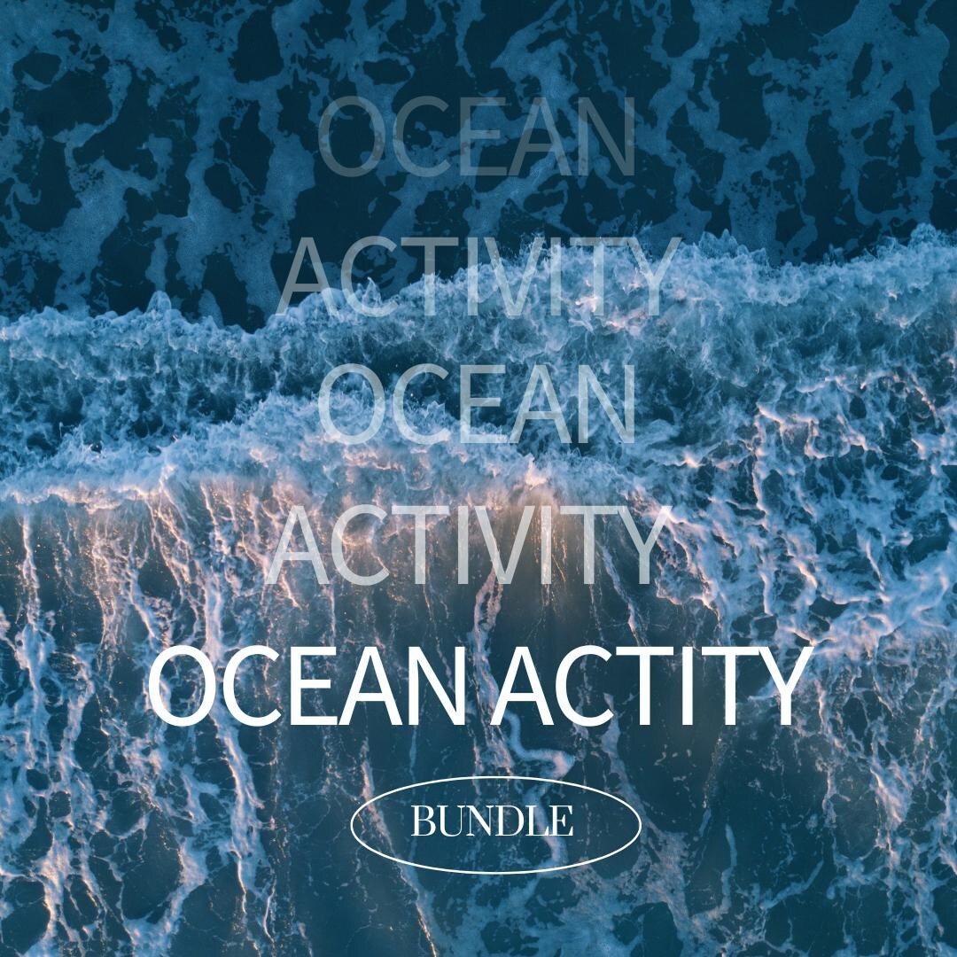 Ocean Activity Bundle Printable for Pre-k & Kindergarten | 19-page ...