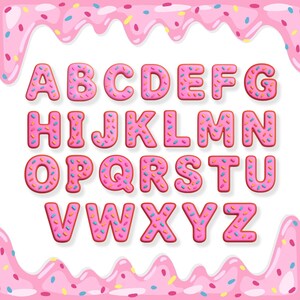 Donut 3D Letters PNG, Donut Alphabet Clip Art, PNG, Donuts Alphabet ...