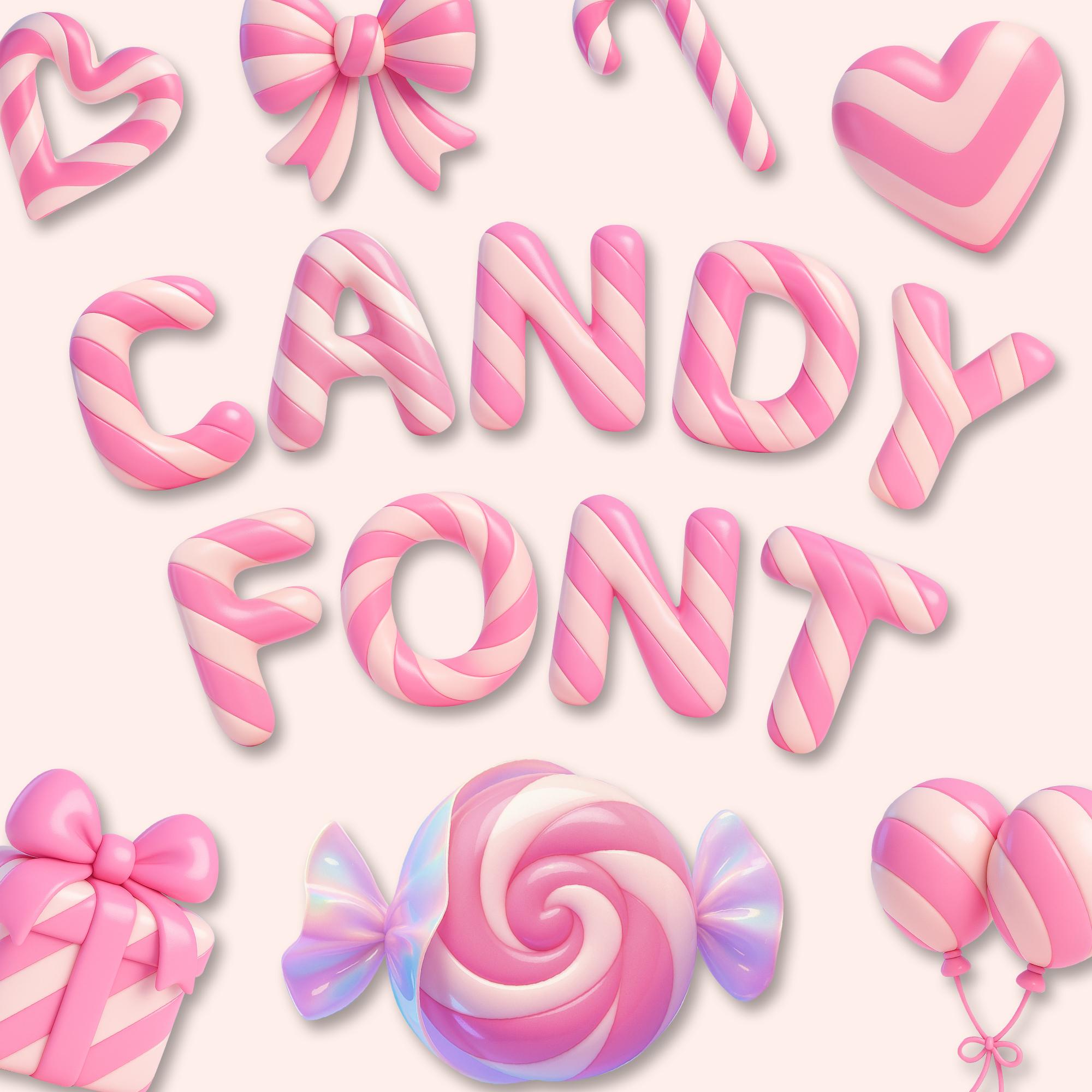 Candyland Letter Templates