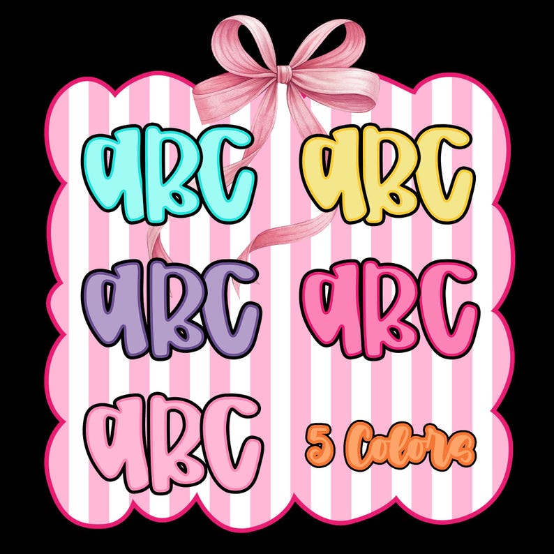 Preppy Back to School Letters Bundle Png, Coquette Teacher Png, Teacher ...