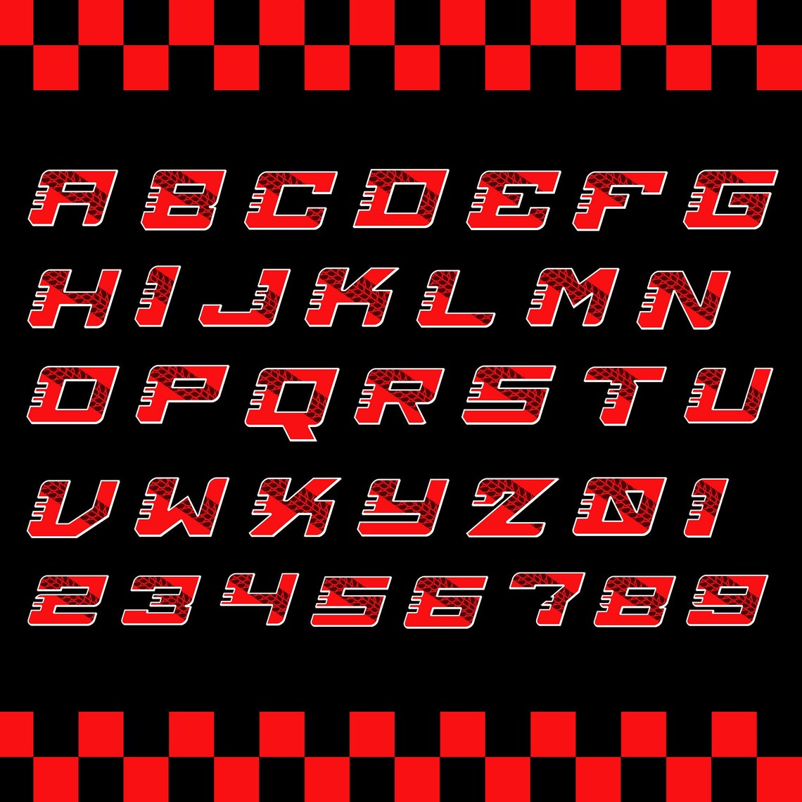 Race Alphabet PNG, Racing Letters and Number, Race Car Theme Lettering ...