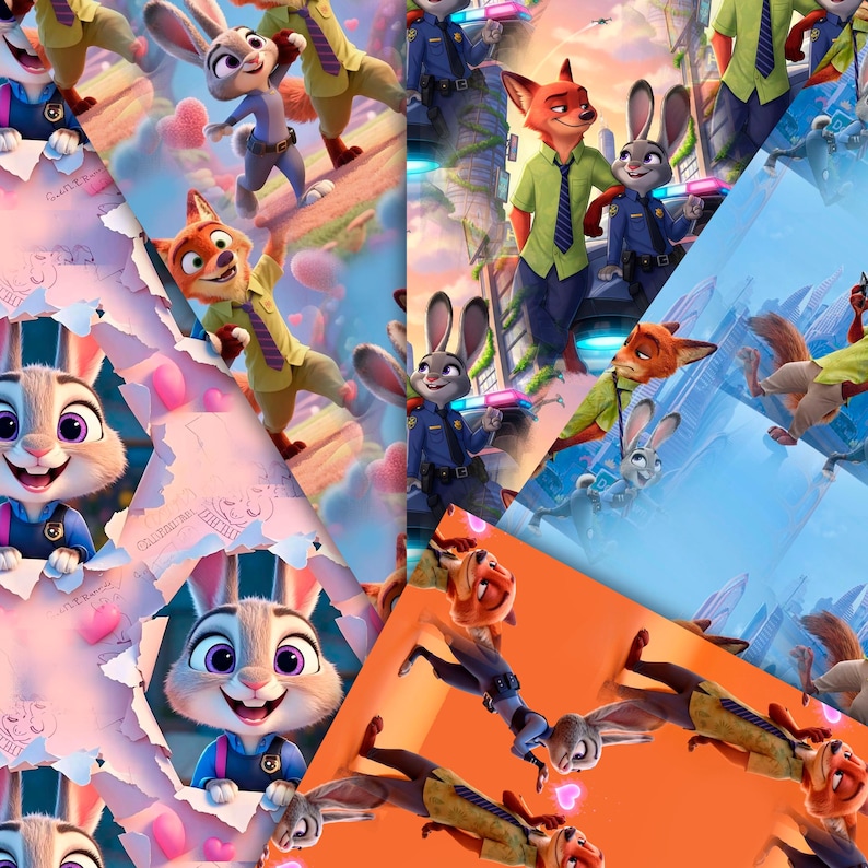 Zootopia Png,judy Hopps and Nick,wilde Digital Download, Zootopia Movie ...