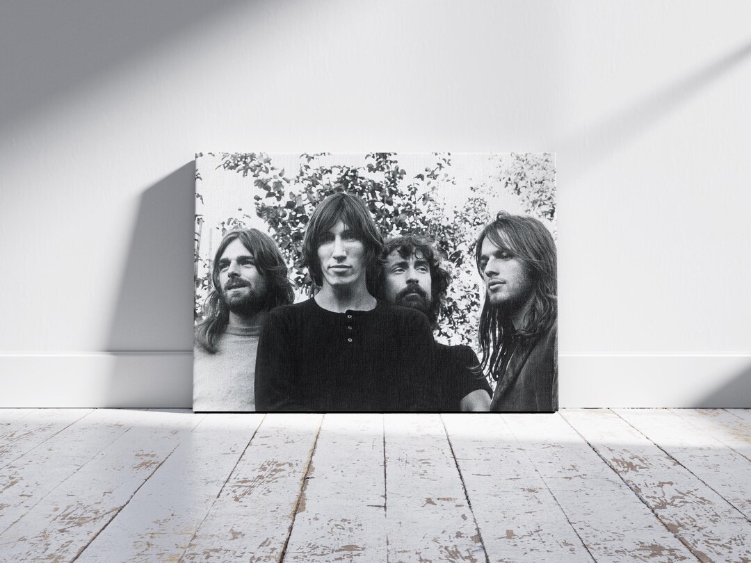 Pink Floyd Canvas Wall Art - Framed or Unframed -black and White Retro ...