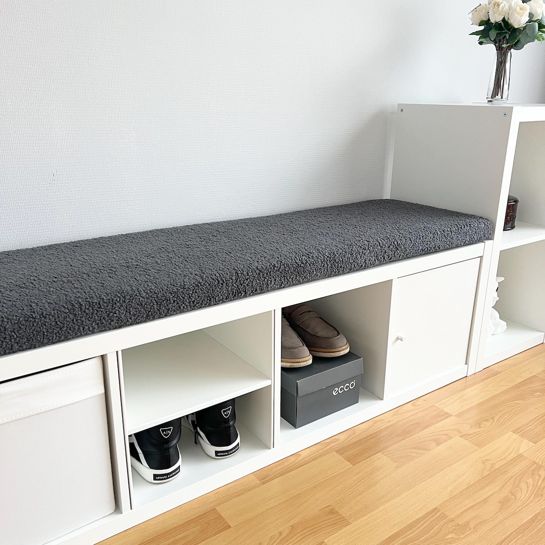 IKEA Kallax Bench Cushion | Boucle Seat Pad | Custom Window Seat ...