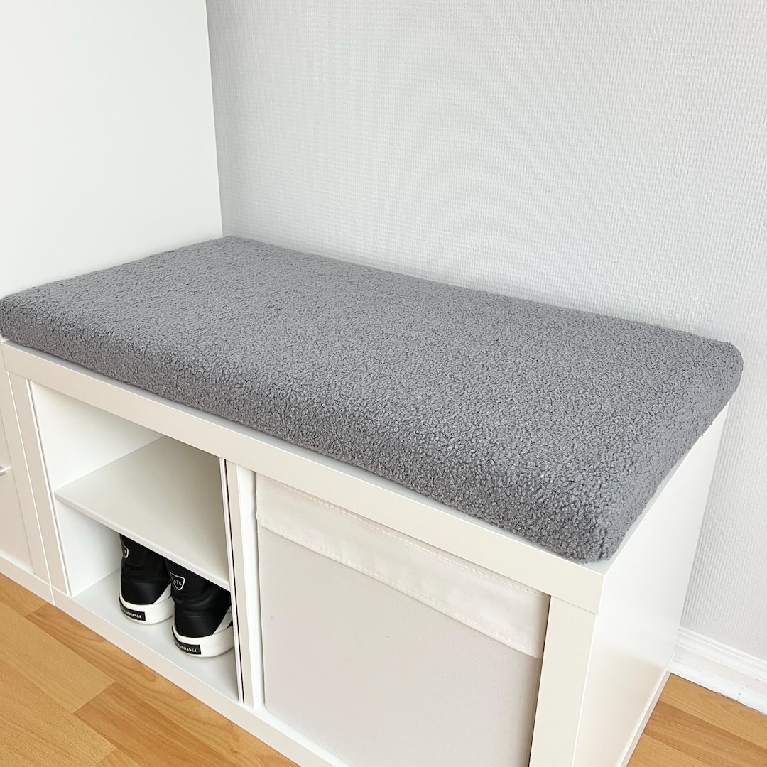 IKEA Kallax Bench Cushion | Boucle Seat Pad | Custom Window Seat ...