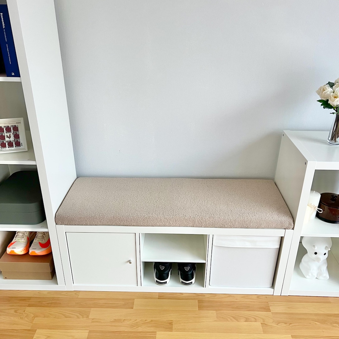 IKEA Kallax Bench Cushion | Boucle Seat Pad | Custom Window Seat ...